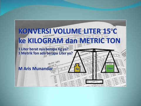 #13 Konversi Liter ke Kilogram dan Metric Ton dengan Tabel 56 ASTM IP