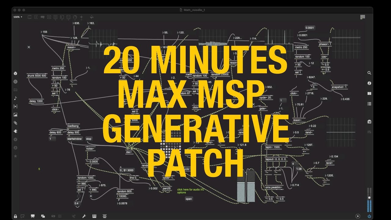 20 Minutes Generative Max/MSP Patch