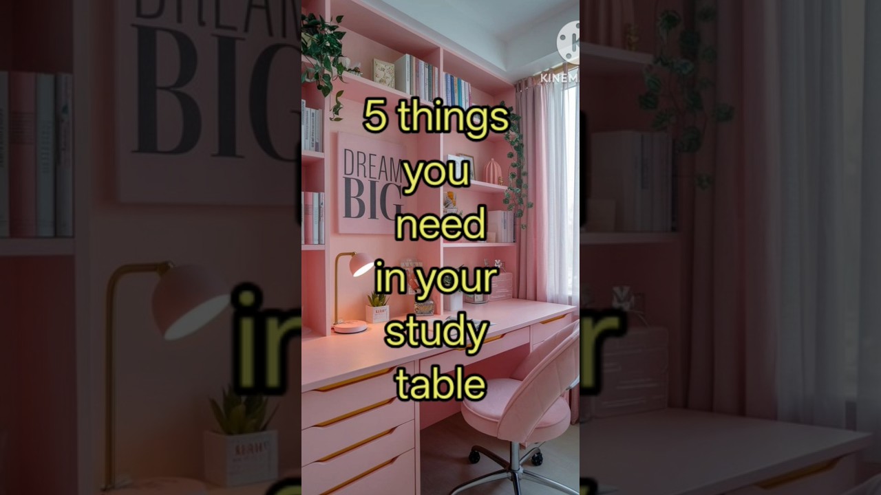 #5 things you need in your study table. #Shorts.