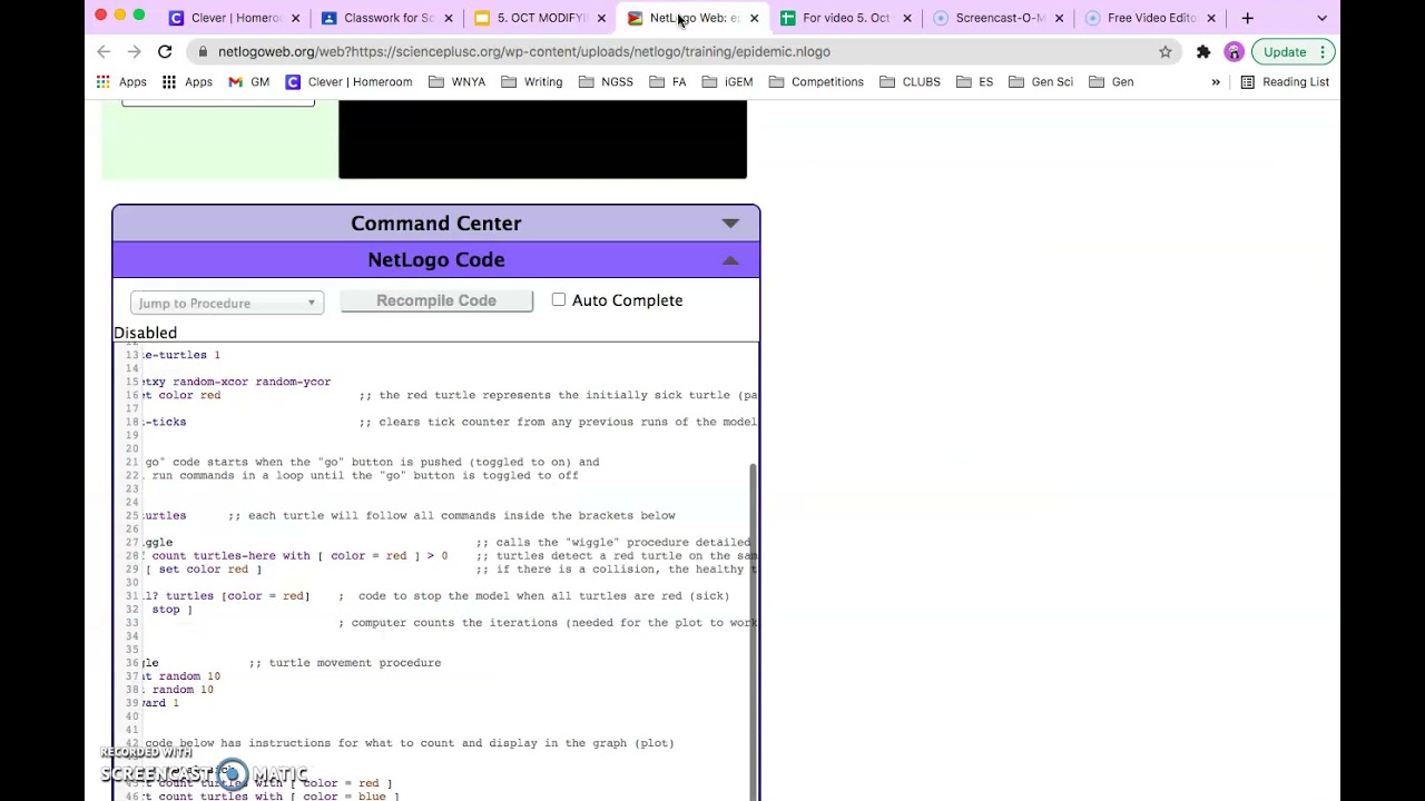 How to modify code in Netlogo