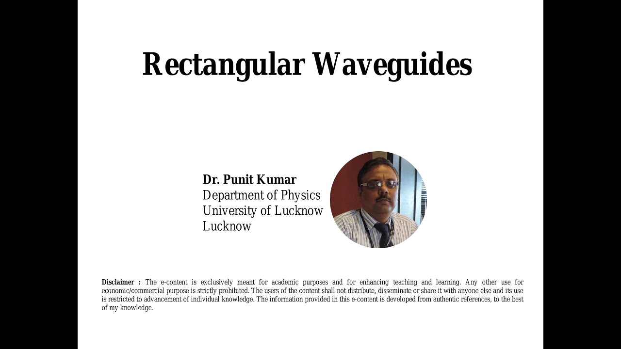 Rectangular Waveguides