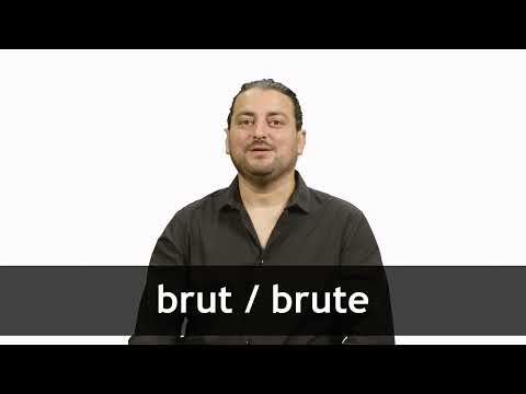 How to pronounce BRUT / BRUTE in French