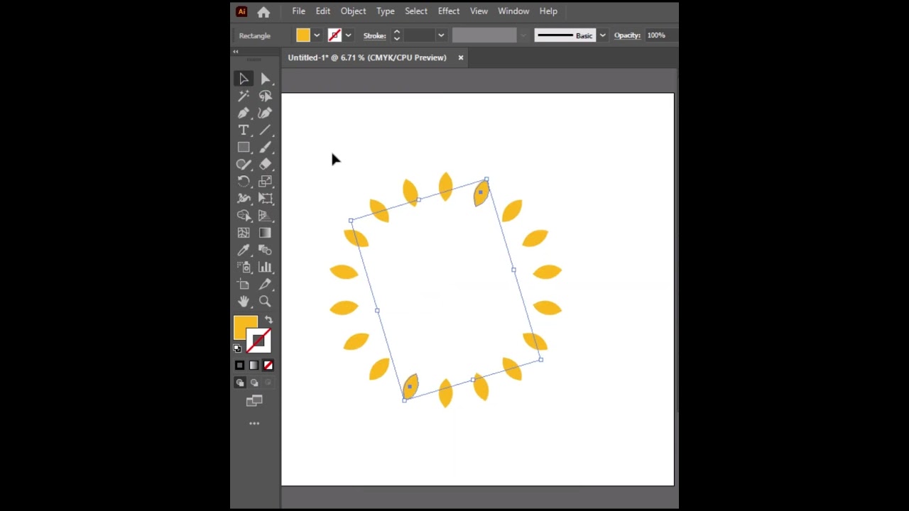 Transform effect in Adobe Illustrator #illustratortips #illustratortutorial  #adobeillustrator