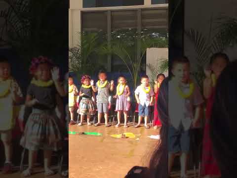 Kaiea graduating from Kamehameha Pre-School
