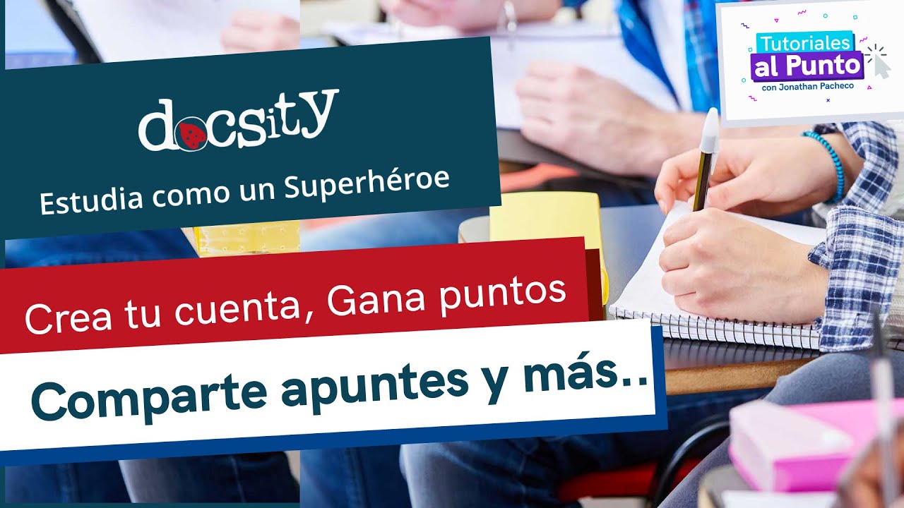 🎓Docsity, crea tu cuenta, gana puntos y comparte apuntes de clase! | Tutoriales al punto!