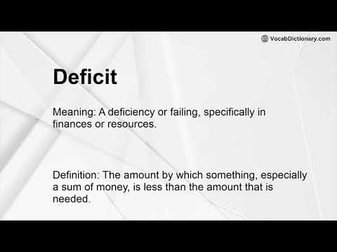 Deficit Meaning