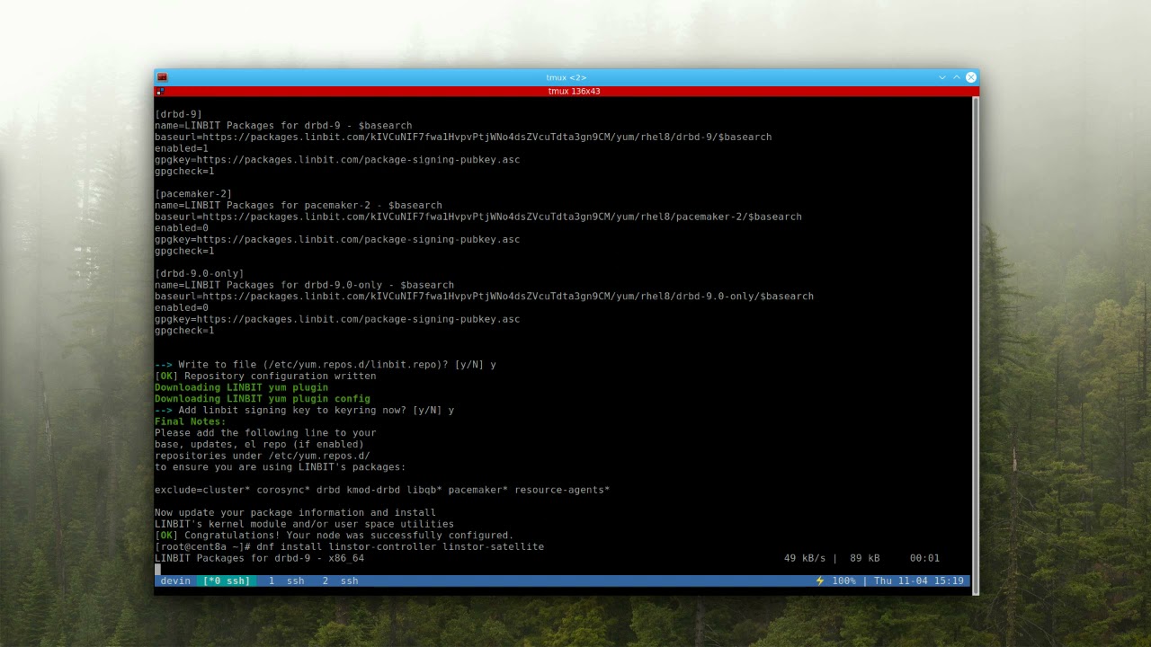 LINBIT register nodes script
