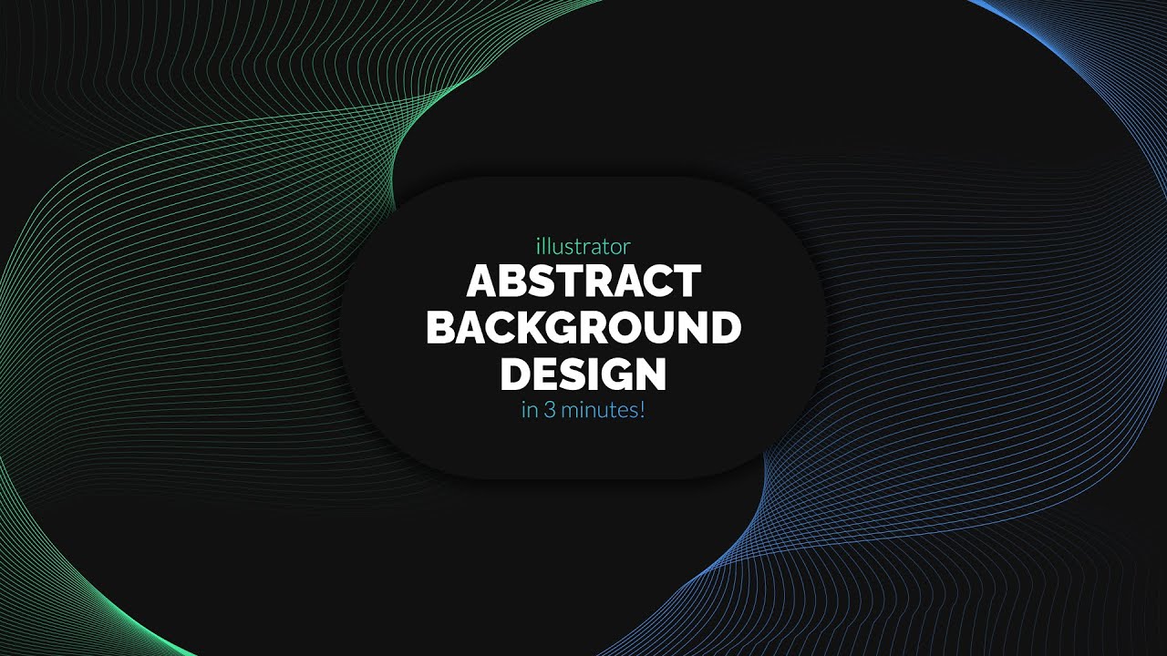 Create Abstract Line Background in under 3 minute! | Adobe Illustrator Tutorial | Fiery Designs