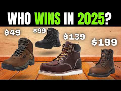 9 Best Work Boots for Men [2025]🥾Steel Toe, Waterproof, Durable, Lightweight, Comfortable, Wide Feet