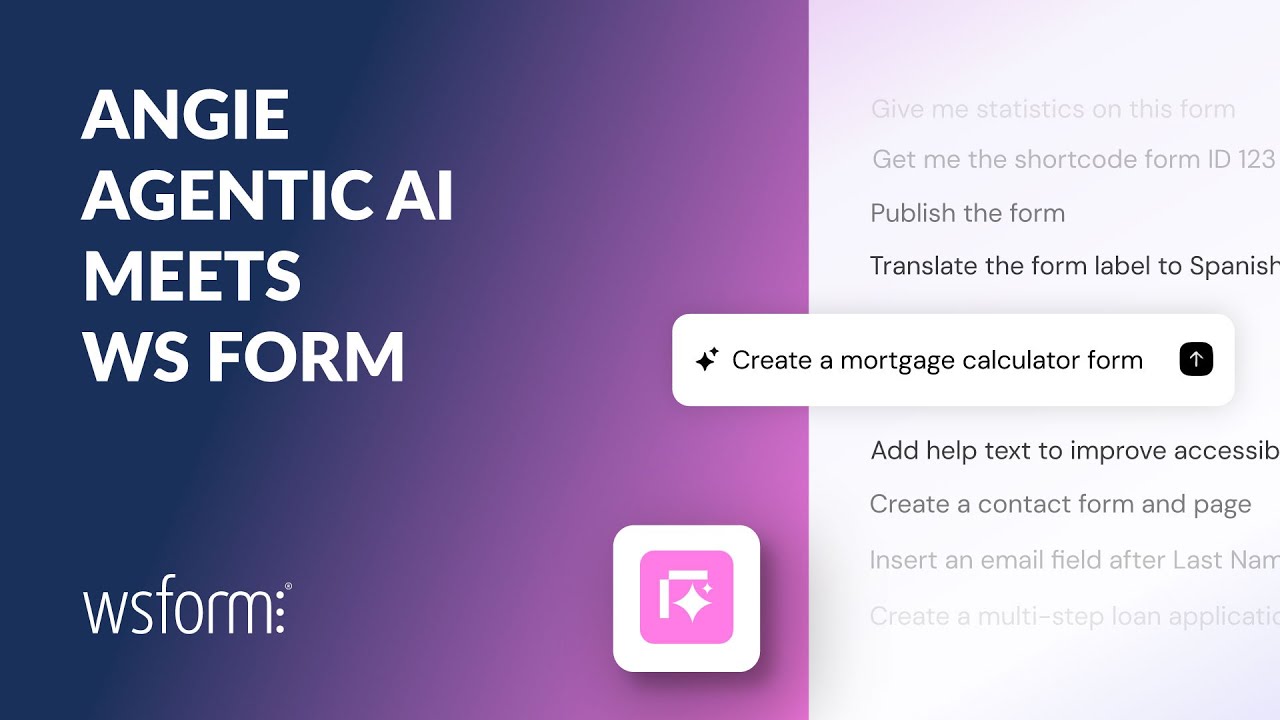 Angie Agentic AI Meets WS Form - Create WordPress Forms Using The WS Form MCP Server