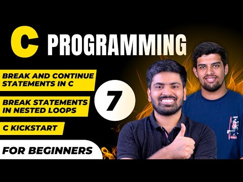 C_07 Break and Continue in C language |