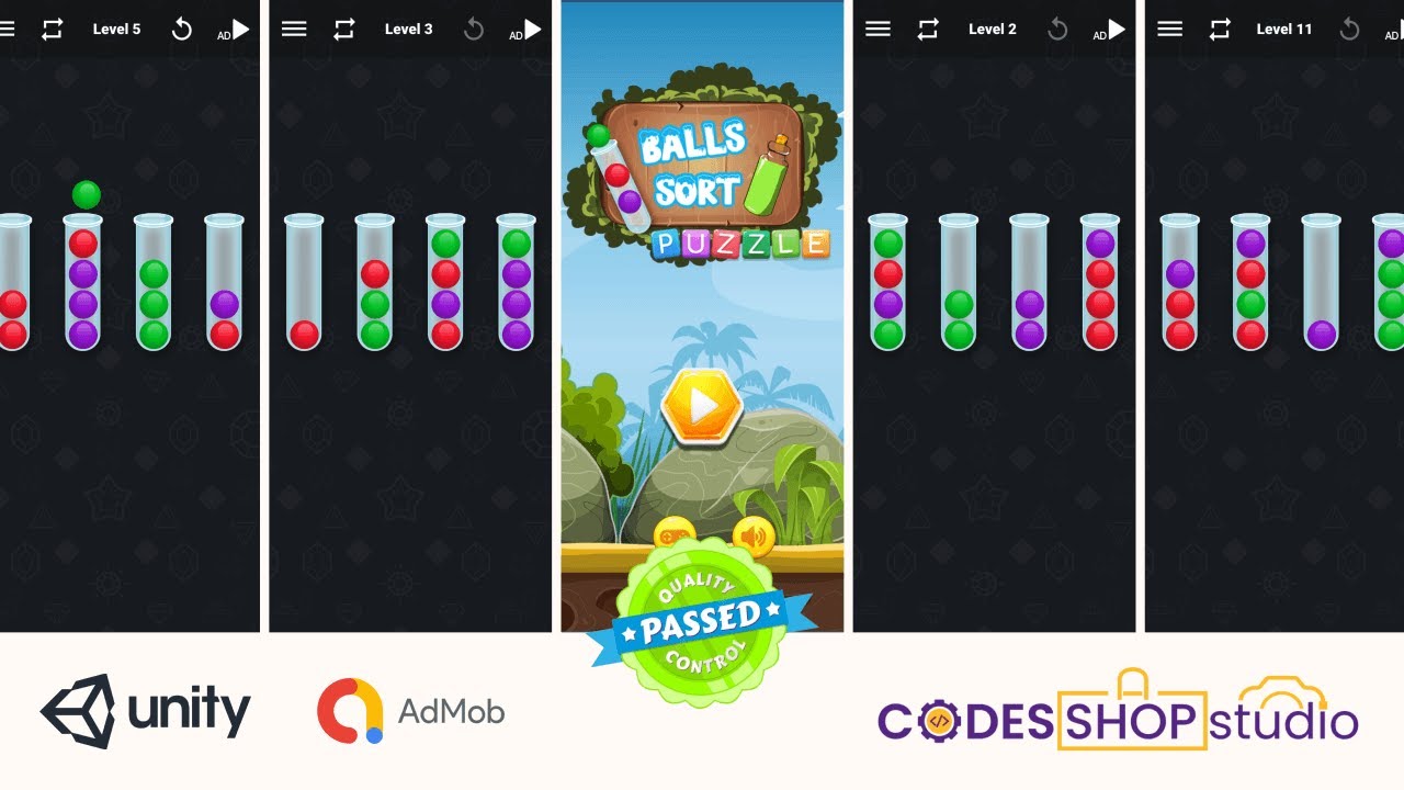 Ball Sort Puzzle - Unity Complete Project