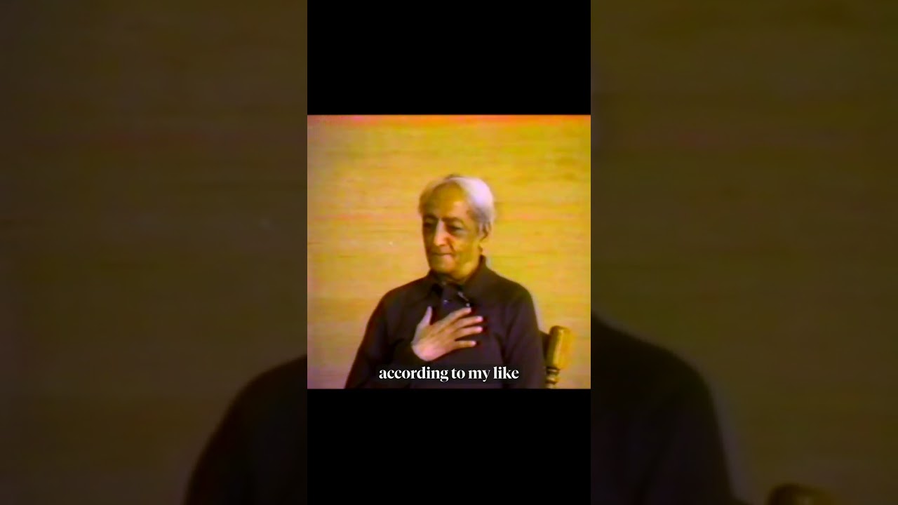 An excellent brain | Krishnamurti