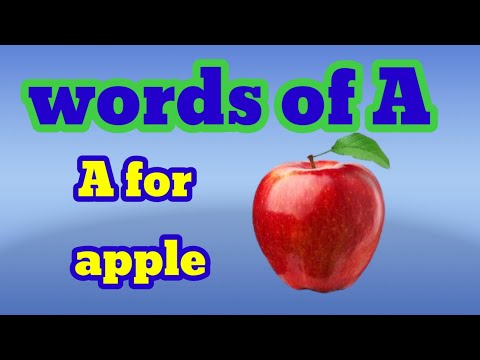 words of A / words starting with a with meaning /A for axe // A for ant // A for arrow // A for art
