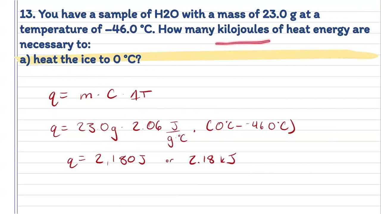 Phase Change Worksheet