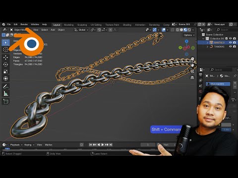 Membuat Rantai di Blender | Tutorial Blender untuk Pemula