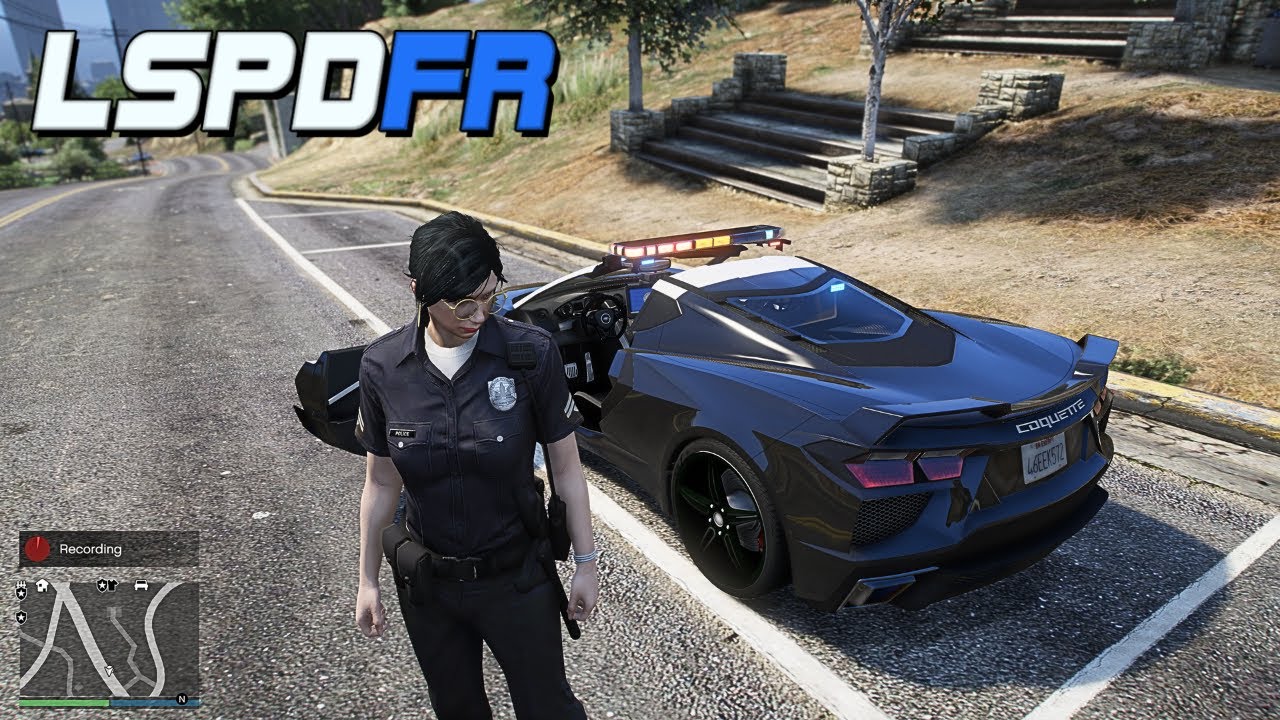 GTA 5 - LSPDFR MOD FEMALE COP PATROLLING IN LOS SANTOS (NO COMMENTARY)
