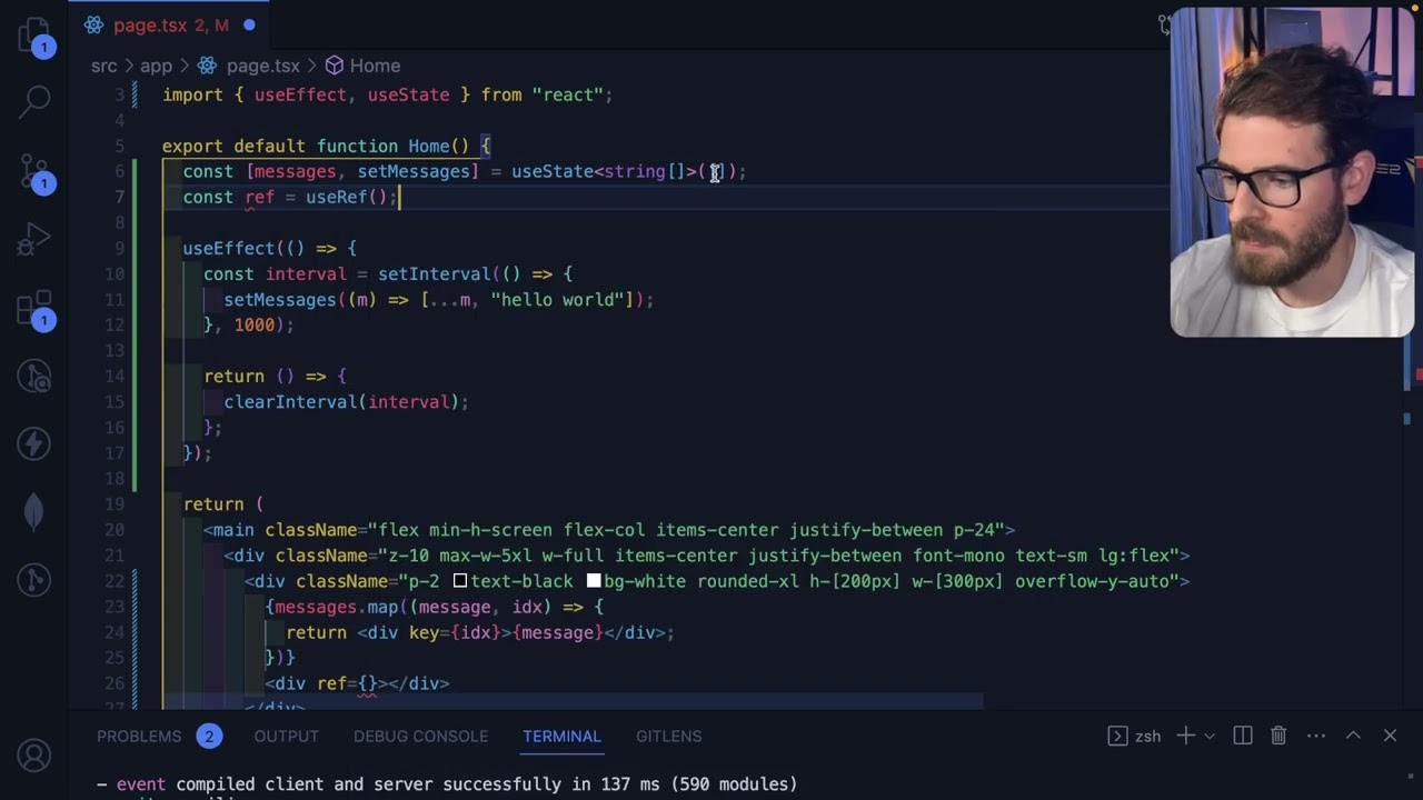 You'll want to understand this auto-scroll behavior in react