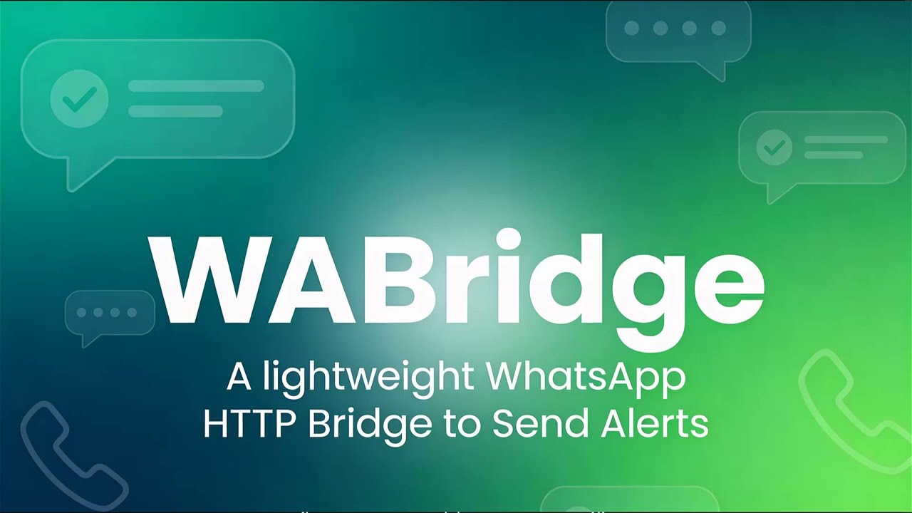 Send WhatsApp Alerts from Python using WABridge (Step-by-Step Tutorial)