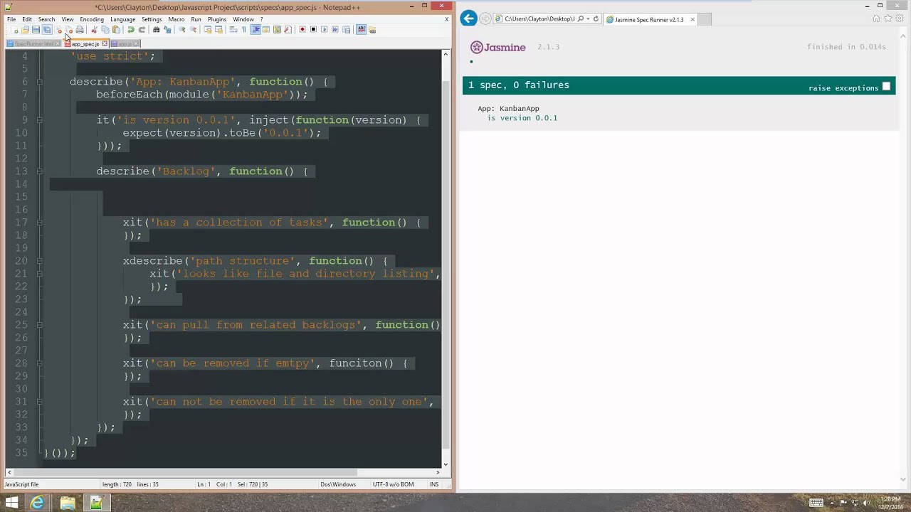 001 - Testing an Angular Controller