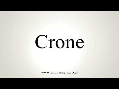 How To Pronounce Crone