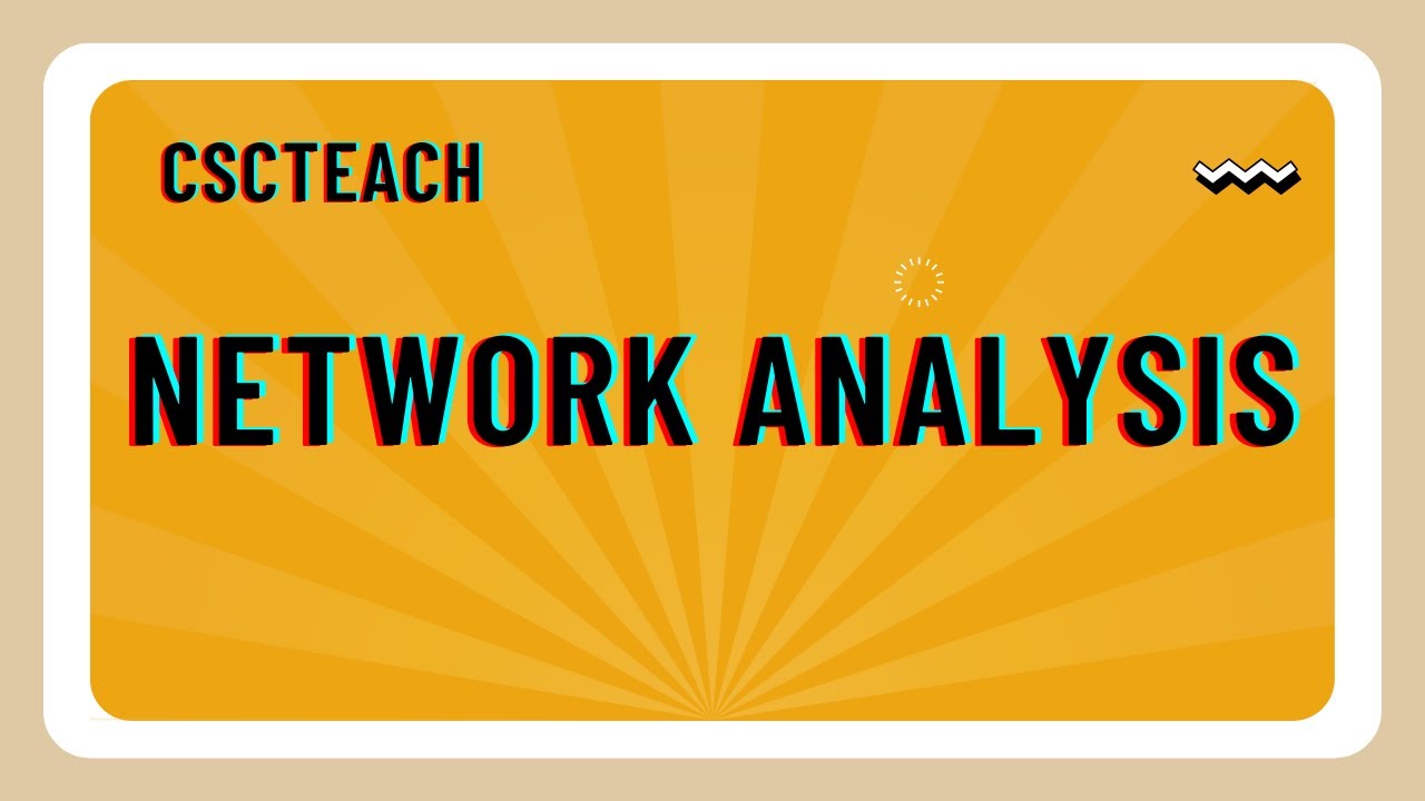 Network analysis in Vector data analysis