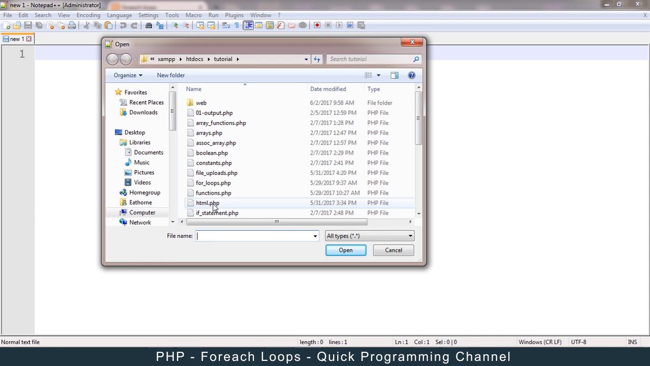 23 - PHP with MYSQL tutorials - beginner series - Foreach loops