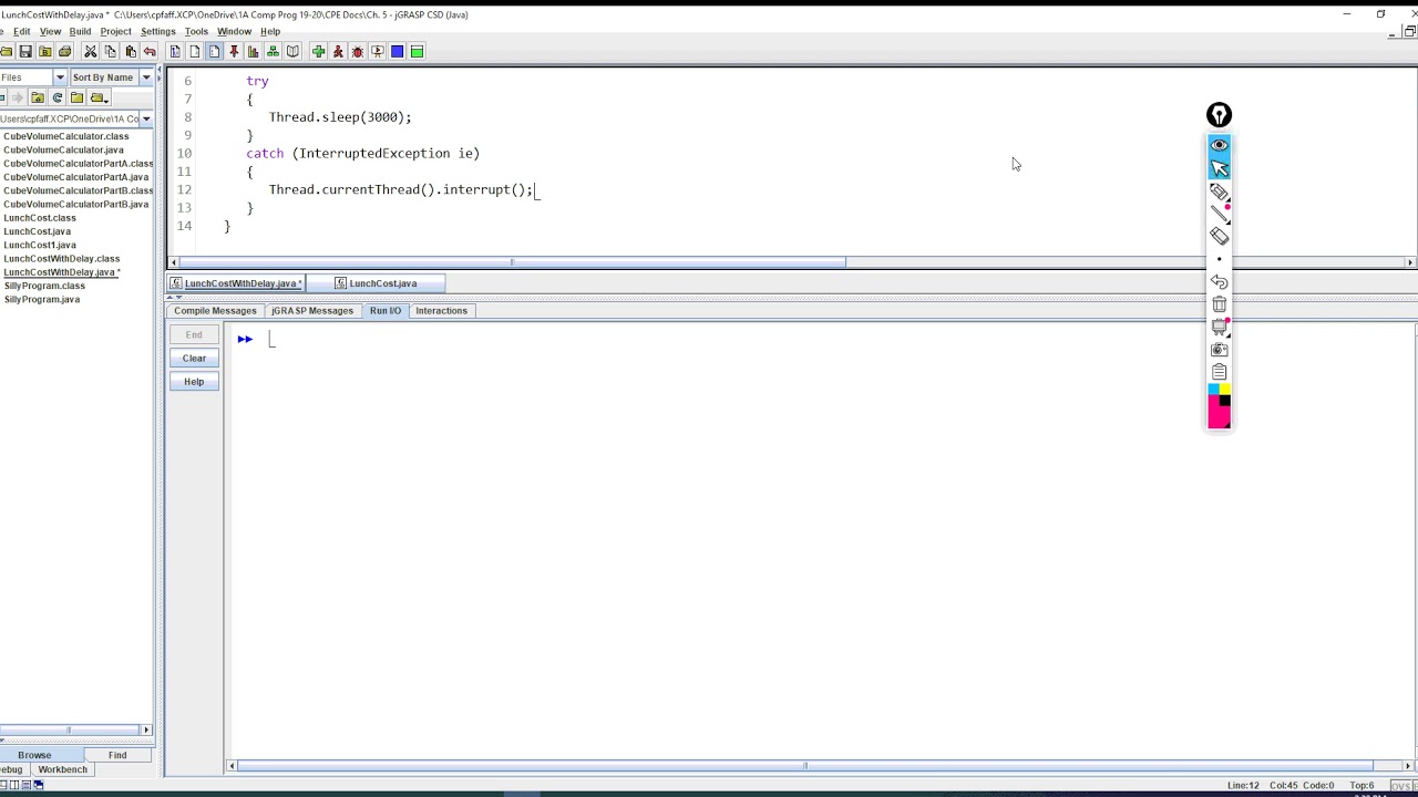 Delaying output in Java