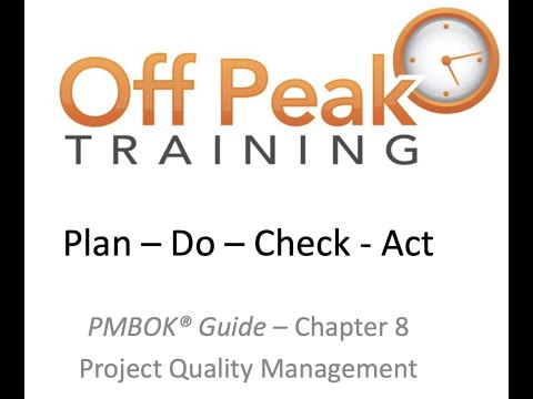 8.A - PDCA - The Plan, Do, Check, Act Cycle