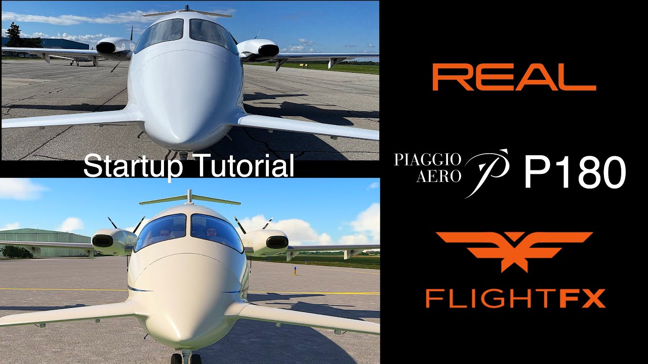 Real and FlightFX P180 Startup Sound Comparison | Cold and Dark Start ...