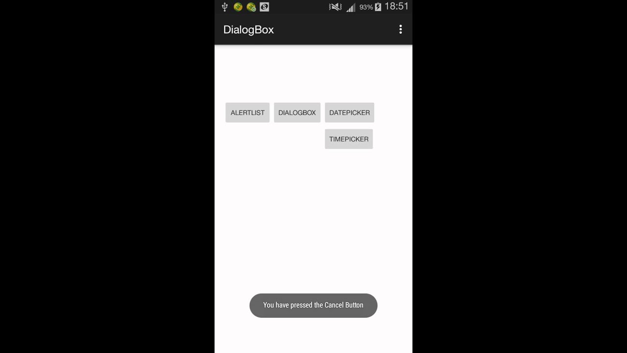 Examples of Dialog Boxes