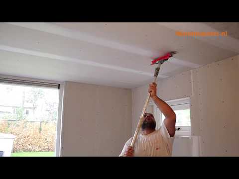 Wandmeester | Machinaal uitvlakken gipsplaten plafond en gipswanden stucplaten AK 12,5mm Gyproc