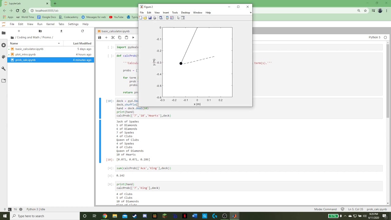 (Python using MATLAB- Plotting, Probability, and MORE)