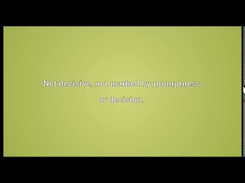 Indecisive Meaning | Wordogram