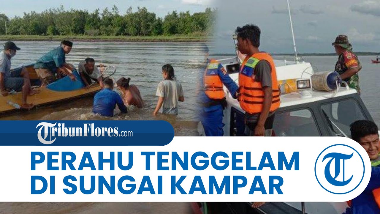 Perahu Pompong Bawa 12 Penumpang Tenggelam di Sungai Kampar Pelalawan ...