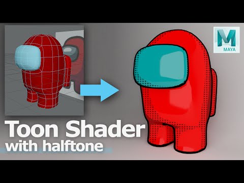 Among Us Toon Shader with Dotted Halftone, by using aiToon in Arnold ...