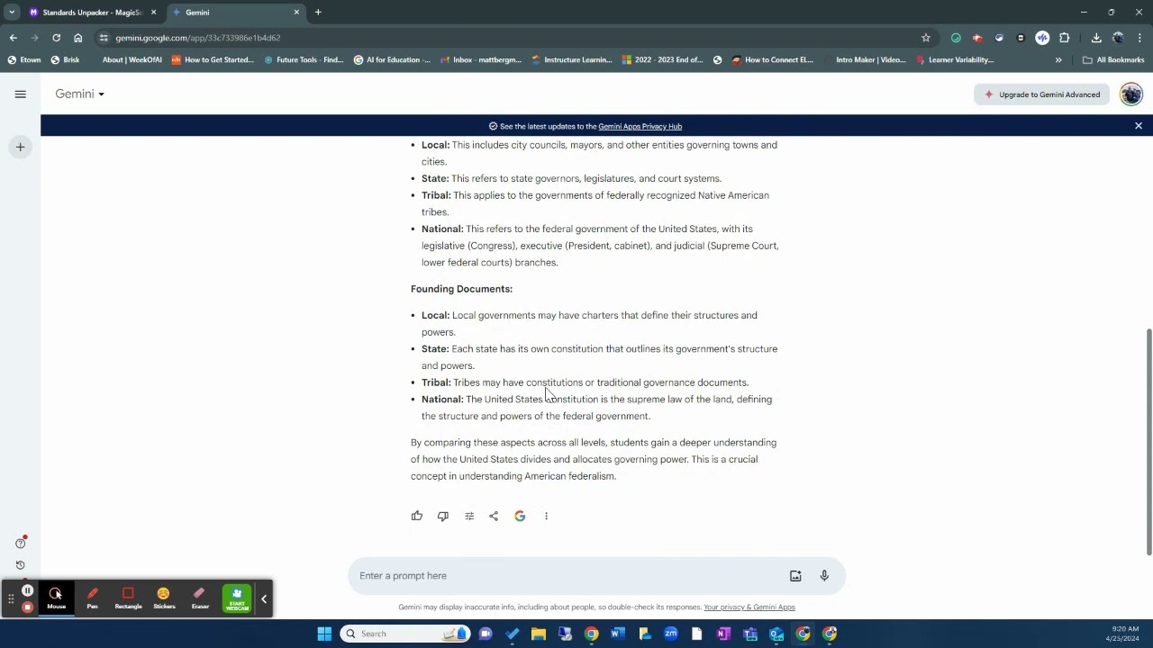 Unpacking Standards with AI