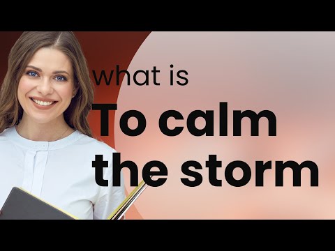 Unraveling Idioms: Understanding "To Calm the Storm"