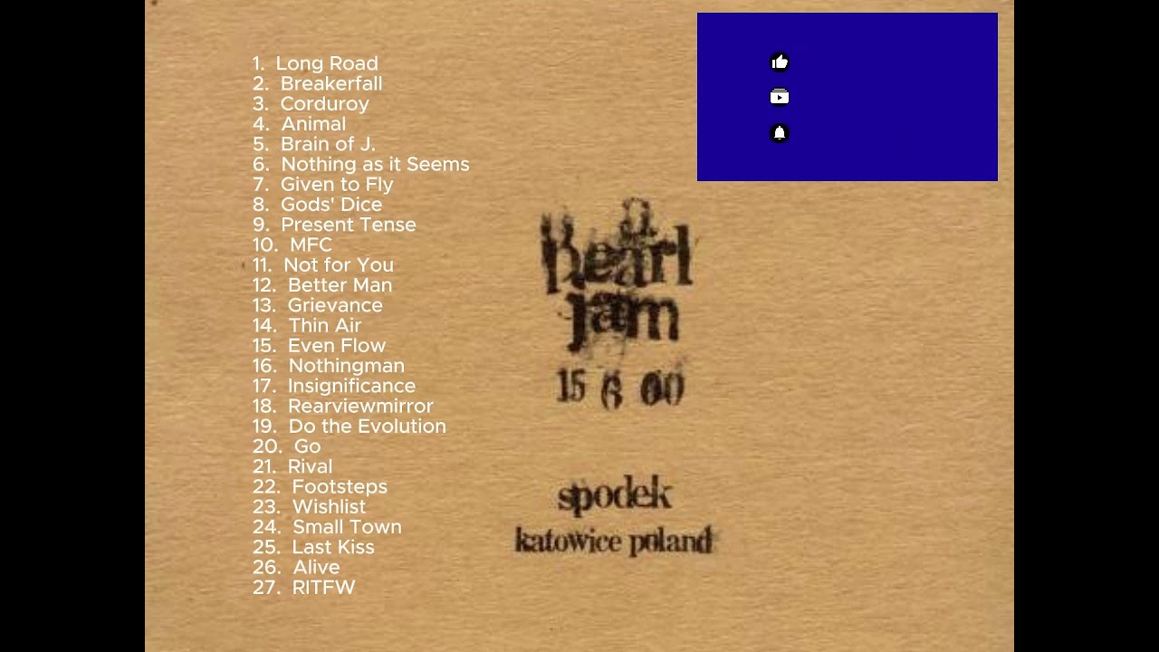 Pearl Jam June 15, 2000 Katowice Poland Full Show LIVE Concert Binaural Tour 6/15/00 Alternative PJ