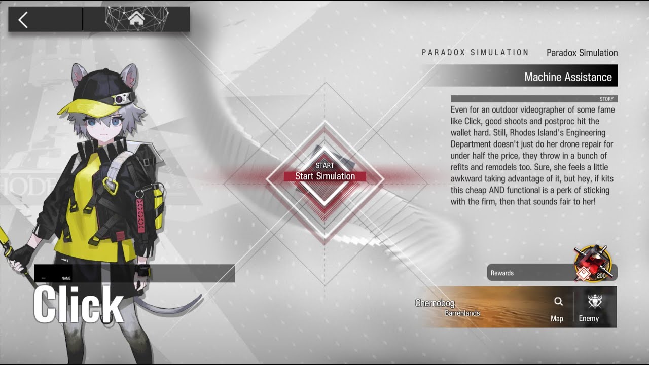 Arknights Paradox Simulation Click Guide