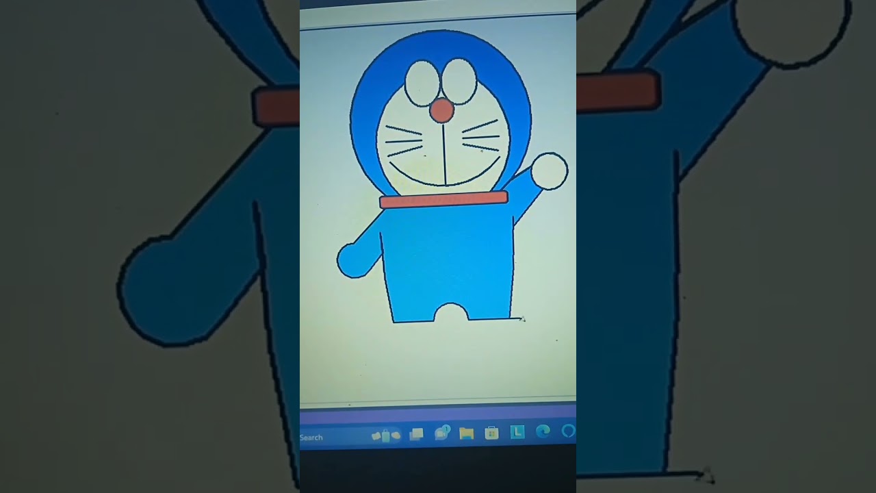 Doremon in python #shorts #doraemon #anime #coding #python #codingwithease #programming #animelover