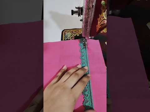 shuttle lace lgany ka tarika/ shuttle lace on sleeve #shuttlelace #shuttlelacesleeves