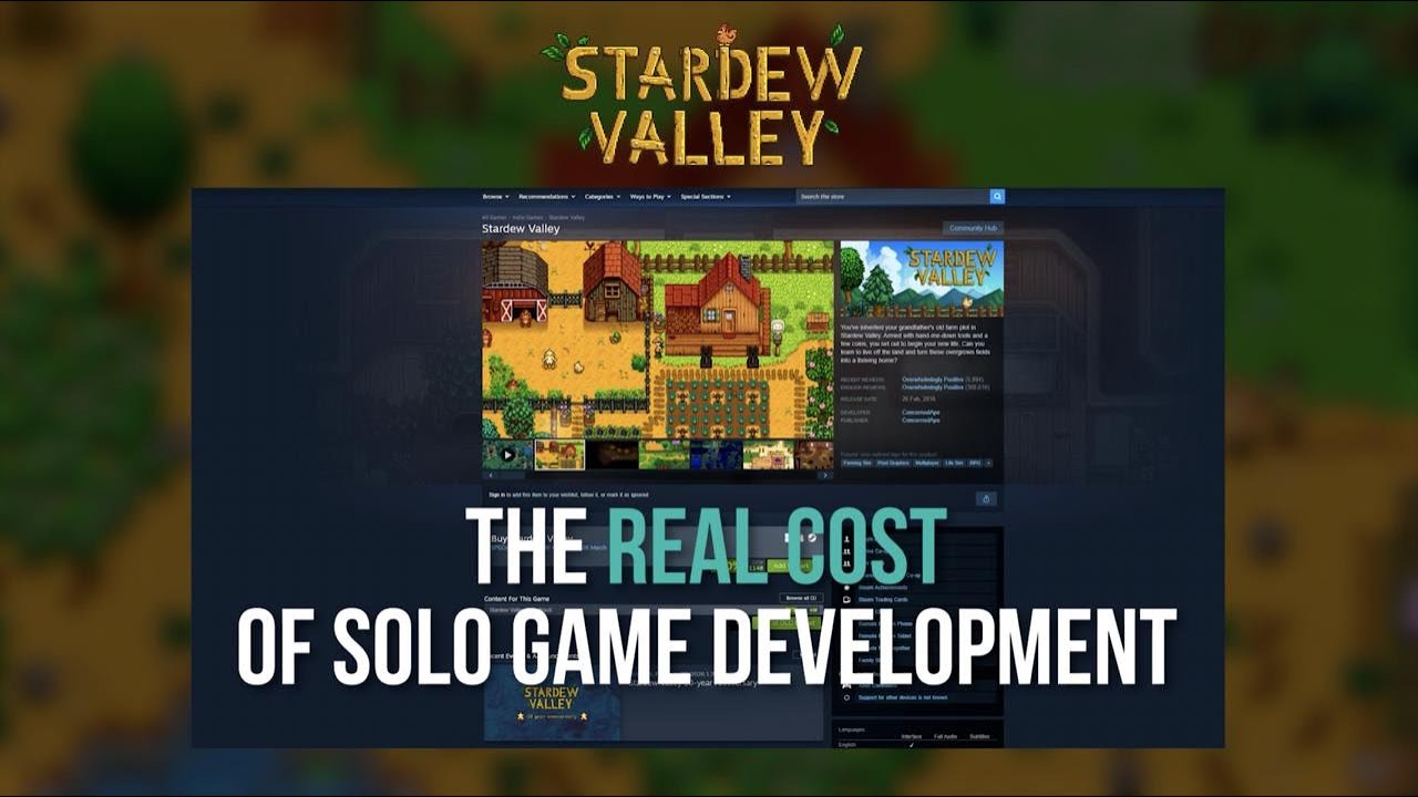 The Real Cost of Solo Game Development