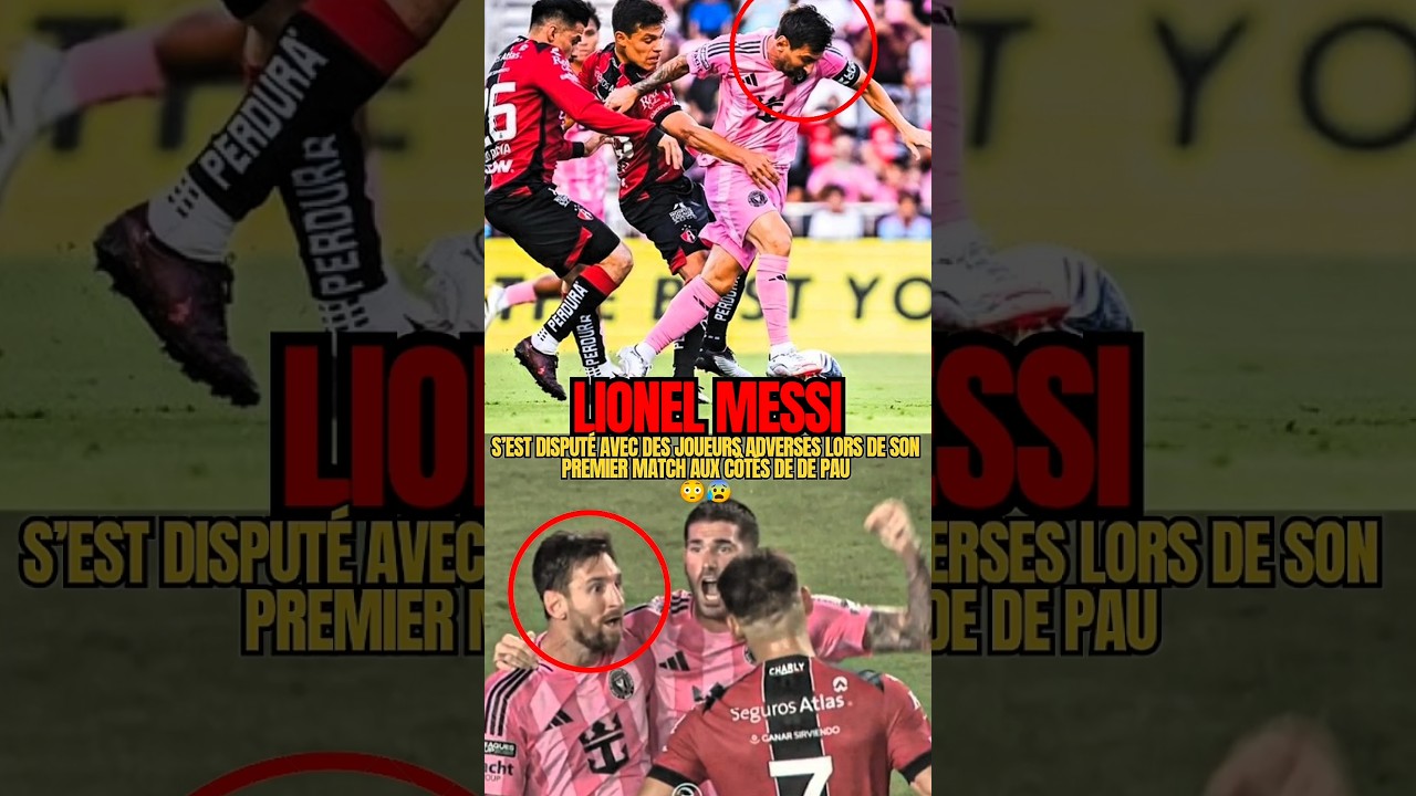Messi s’est disputé avec des joueurs adverses lors de son premier match aux côtés de De Paul. 😳😰