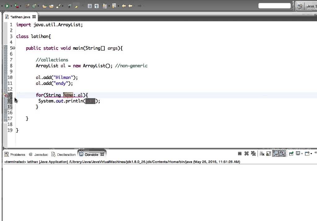 Belajar Java - Collections - (ArrayList)