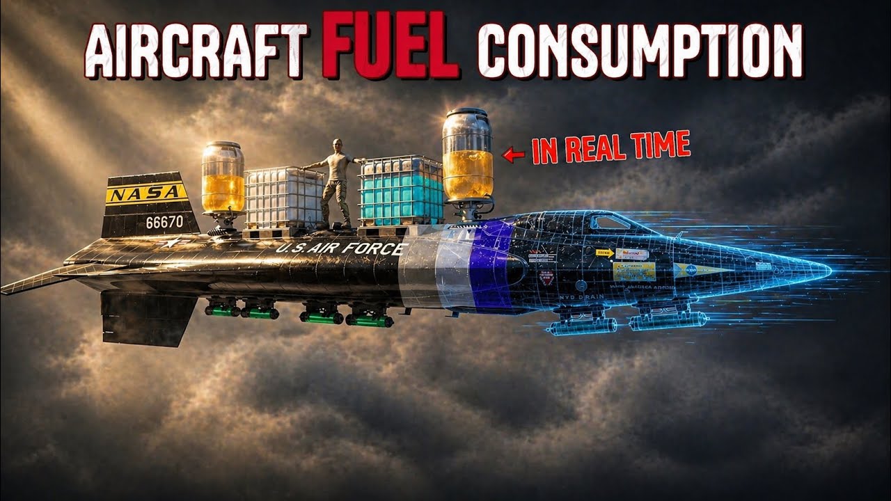 ⛽️🛩️ Aircraft FUEL Consumption | Real Time 3D Simulated