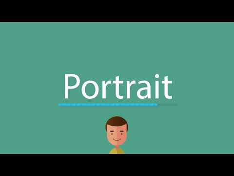 How to say Portrait