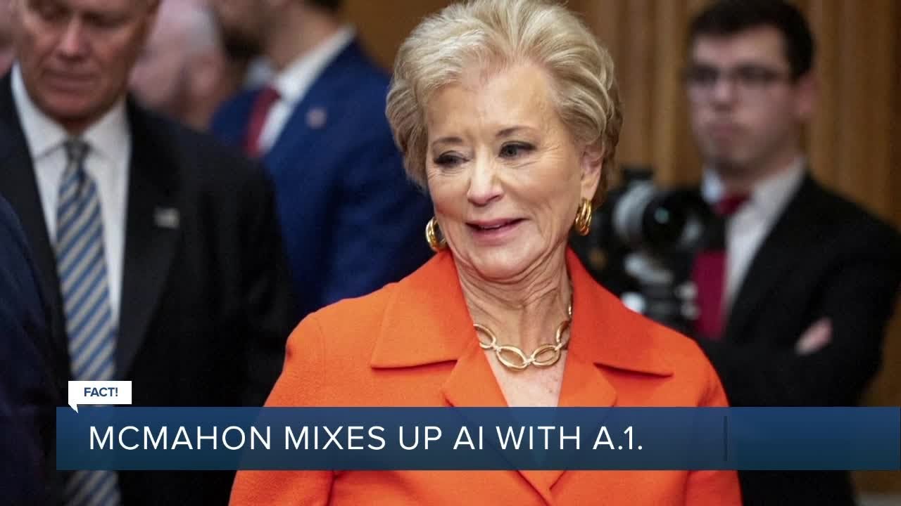McMahon mixes up AI with A.1.?