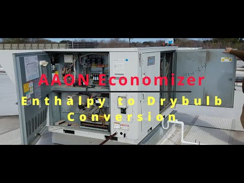 AAON Economizer Enthalpy to Dry bulb Conversion