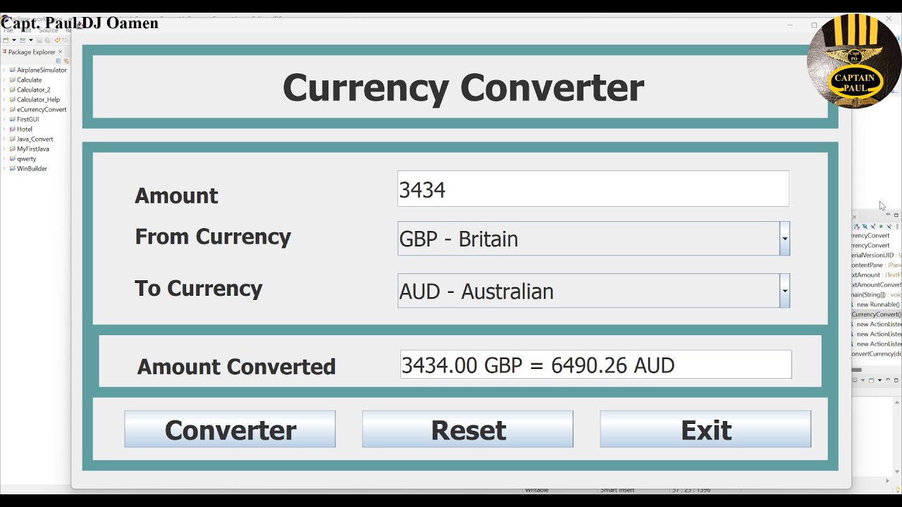 How to Create a Currency Converter in Eclipse using Java Programming Language - Full Tutorial